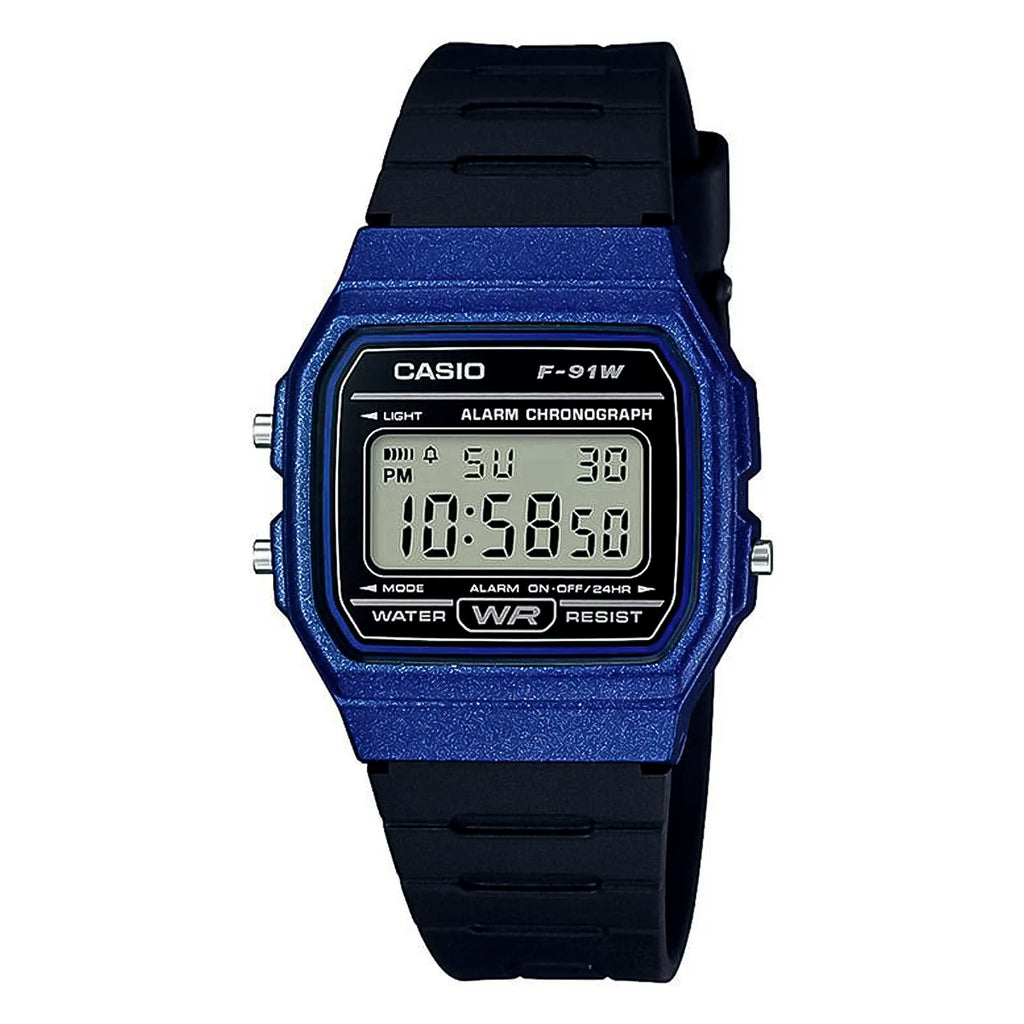 Reloj Casio Retro F-91WM-2A Hombre Resina Azul – Most Perú